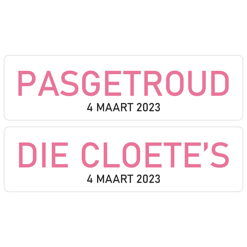 Number Plates (Plain White) – FAC Vredendal